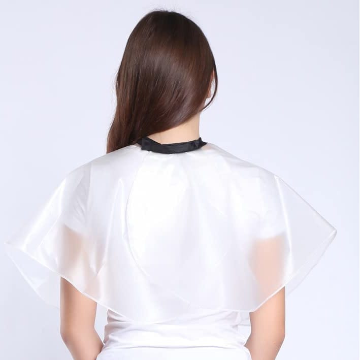 2020 Shampoo Cape Short Clear White Plastic - Always Nail & Beauty Supply